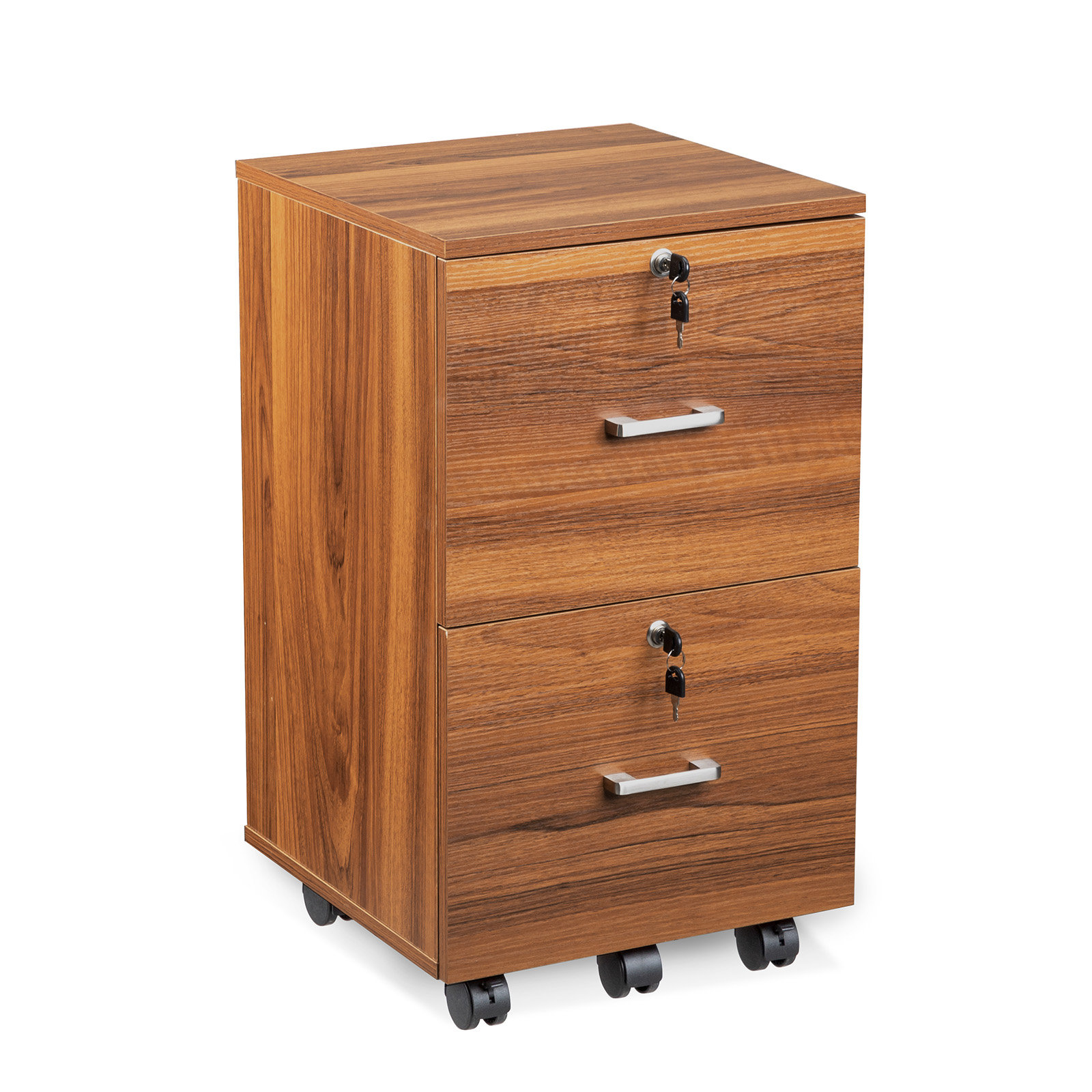 Ebern Designs Daraly Wood 2-Drawer Mobile Vertical Filing Cabinet ...
