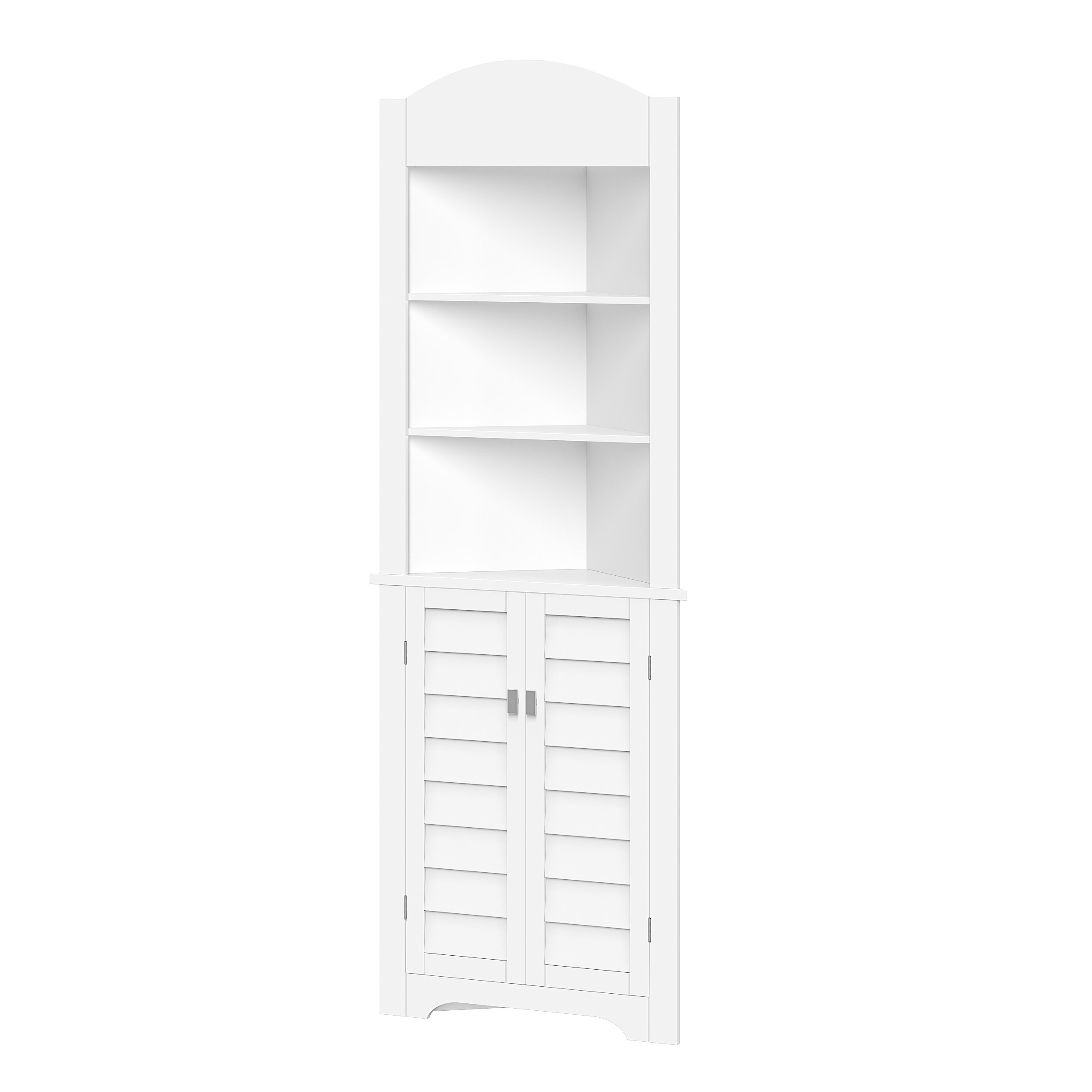 RiverRidge Home Brookfield Shutter Door Tall Corner Cabinet | Wayfair