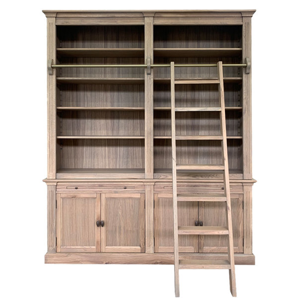 Rosalind Wheeler Irving 240cm H x 200cm W Library Bookcase Bookcase ...