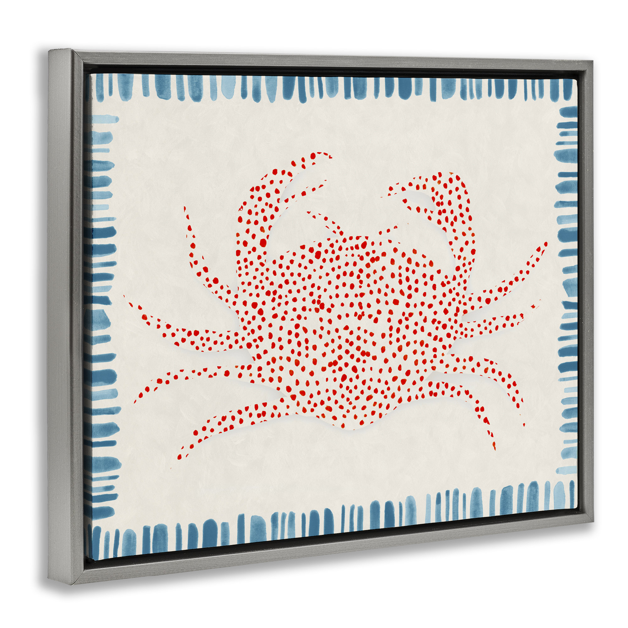 Rosecliff Heights Dotted Depths Crab Floating Frame, design by Hannah ...