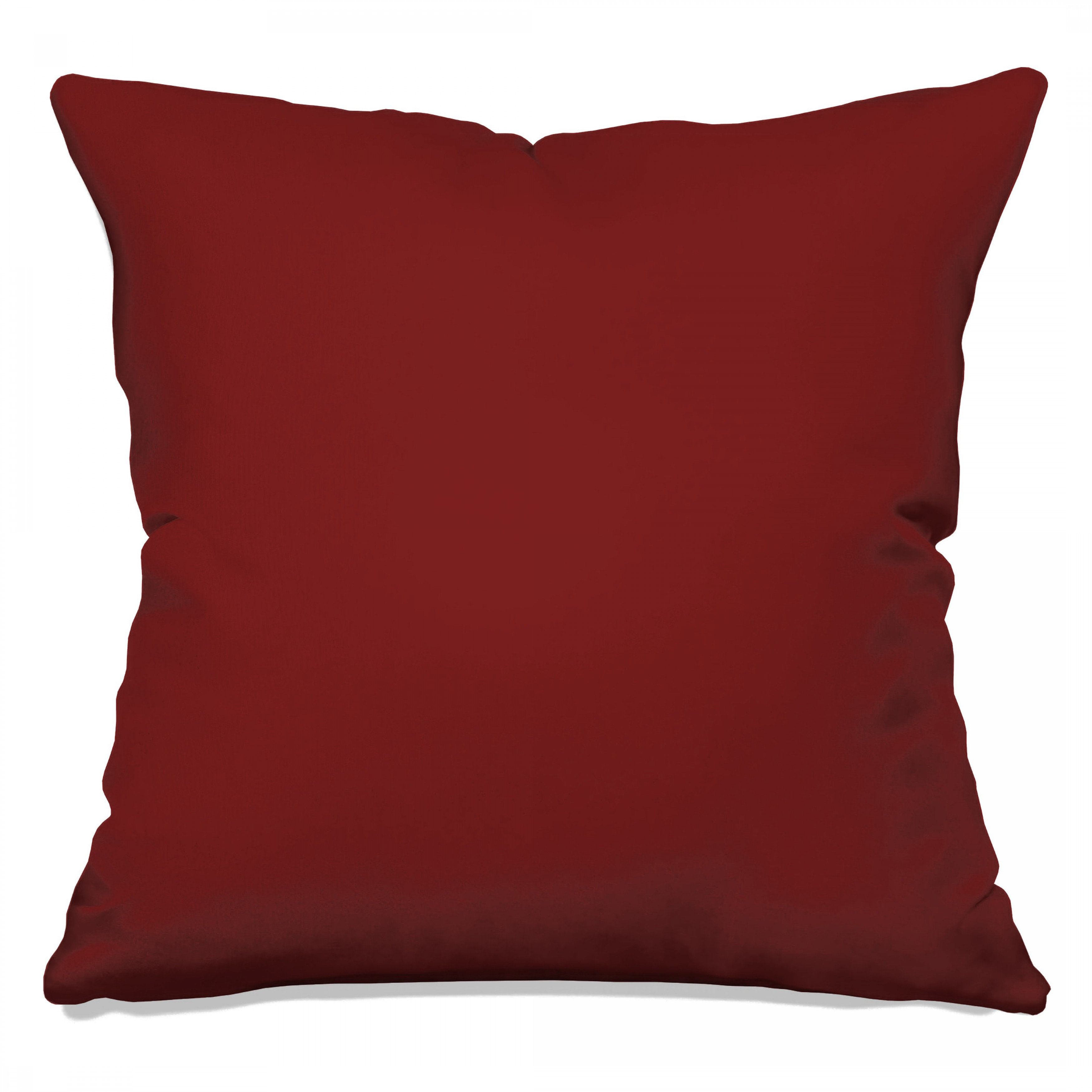 VisionDecor Solid Maroon Background Double Sided Throw Pillows | Wayfair