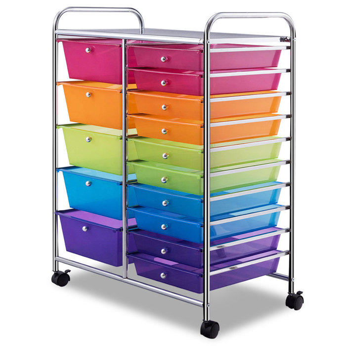 Rebrilliant Ezzell 15 Drawer Storage Drawer & Reviews | Wayfair