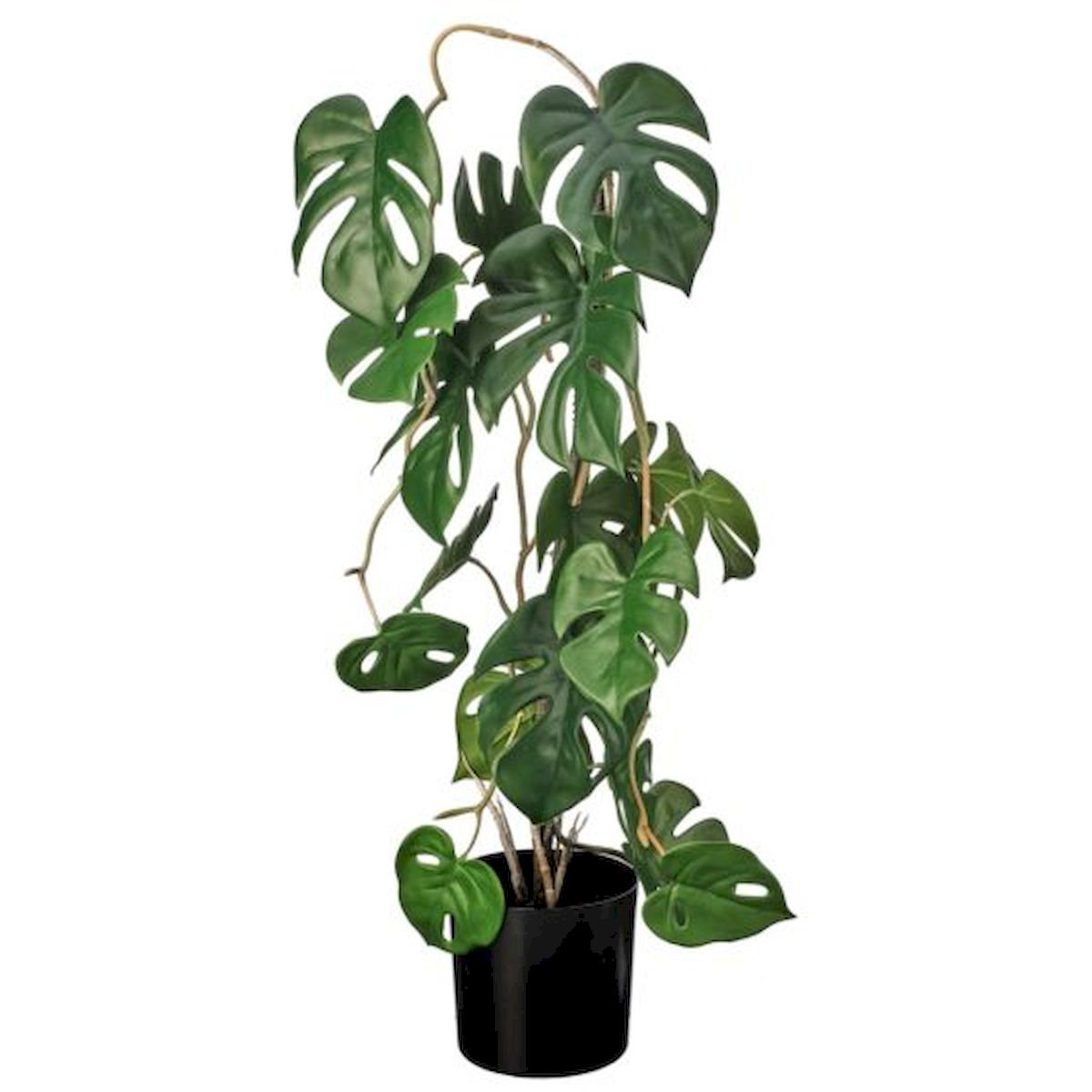 Primrue Green Split Philo Leaf Potted Plant Faux Plants And Trees | Wayfair