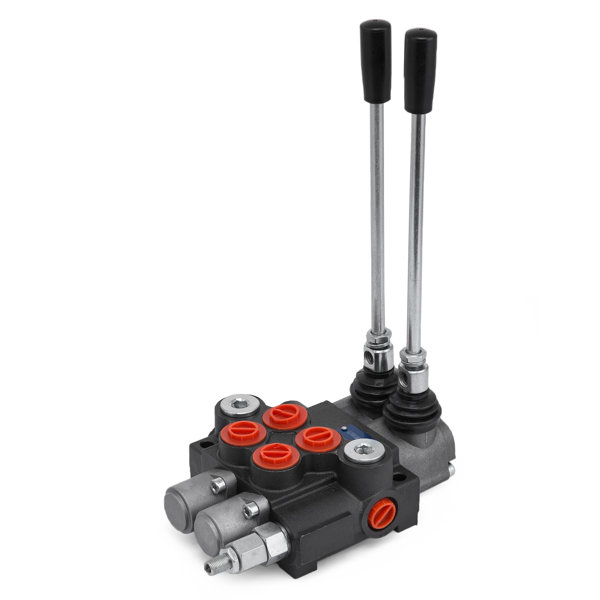 VEVOR Hydraulic Valve 2 Spool Hydraulic Directional Control Valve 11gpm ...