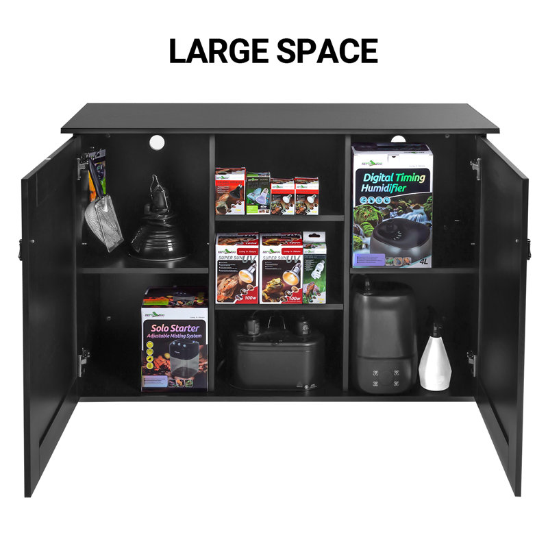 REPTIZOO Large 2-Door Reptile Terrarium Stand | Wayfair