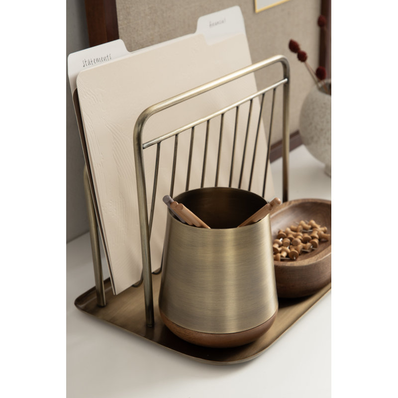 AllModern Montae Metal Stackable Desk Organizer | Wayfair