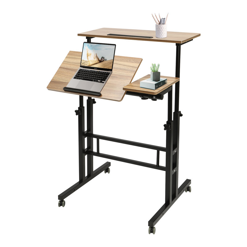 17 Stories Standing Desk Adjustable Laptop Desk | Wayfair