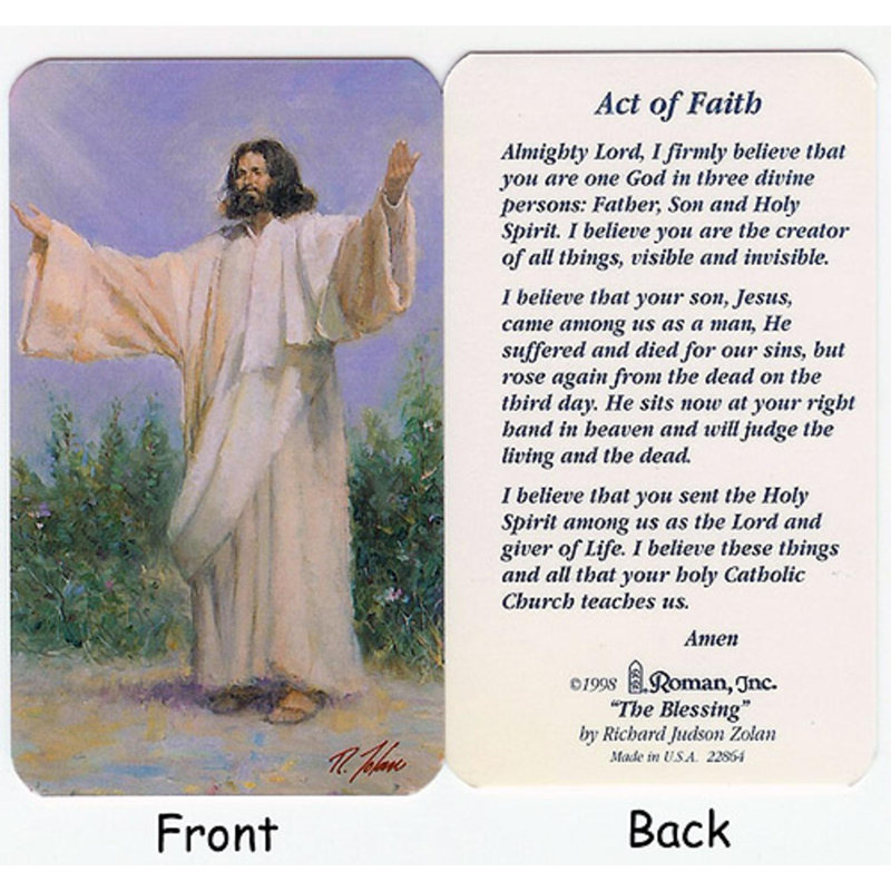 The Holiday Aisle® Club Pack Of 50 "Act Of Faith" Religious Prayer ...