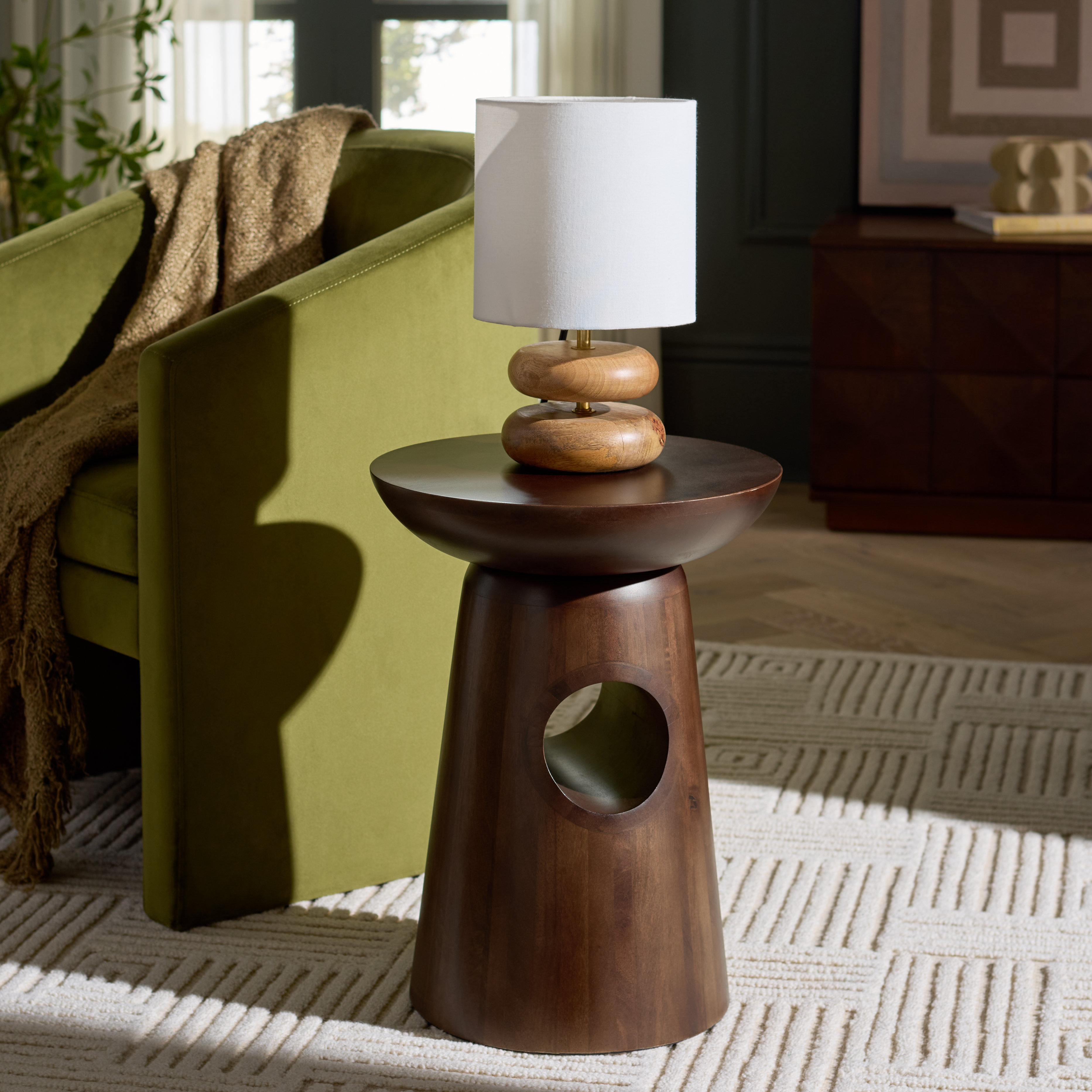 Millwood Pines Zenon Round Accent Table | Wayfair