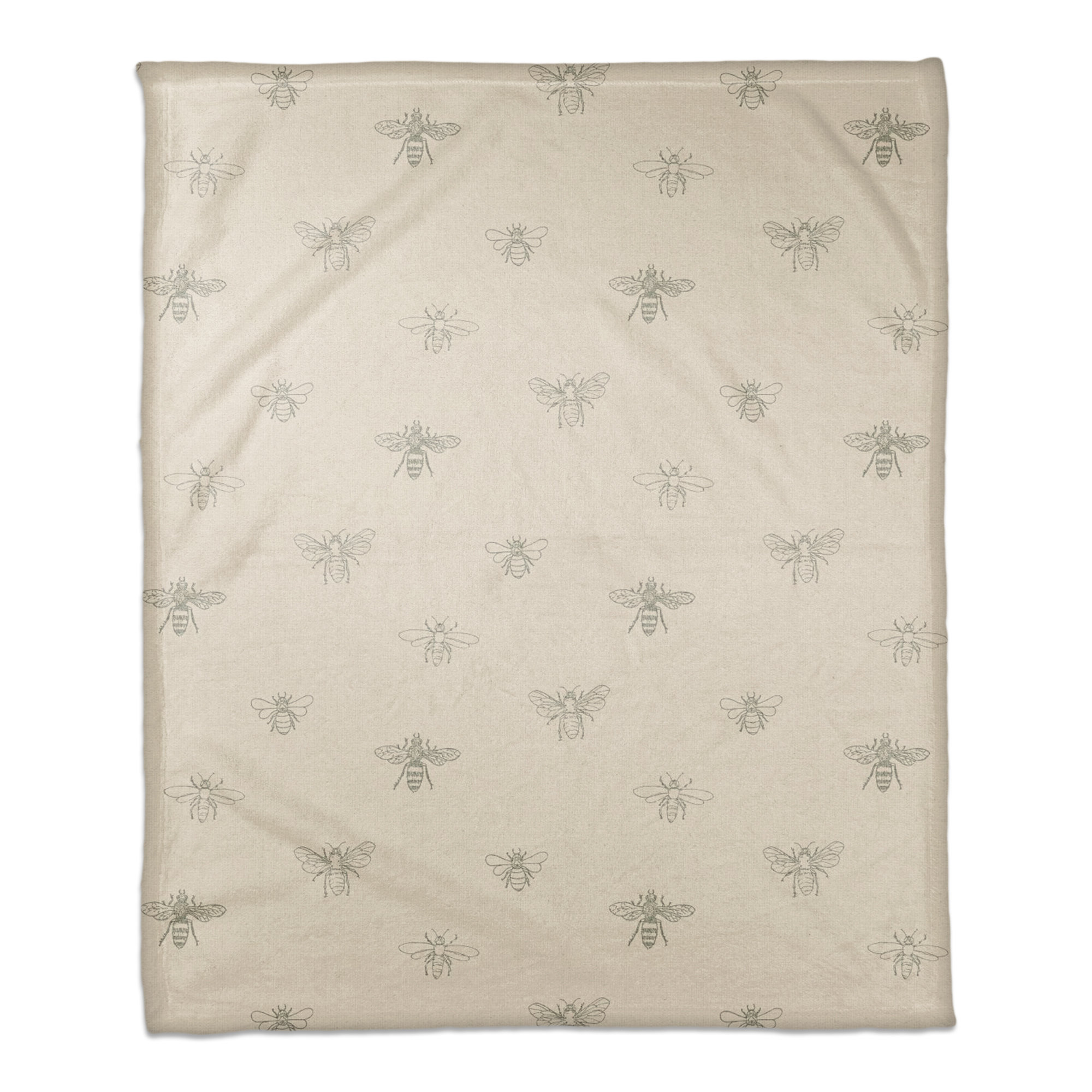Designs Direct Creative Group Delicate Bee Fleece Throw | Wayfair