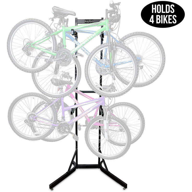 RaxGo Steel Free-standing Adjustable Bike Rack & Reviews | Wayfair
