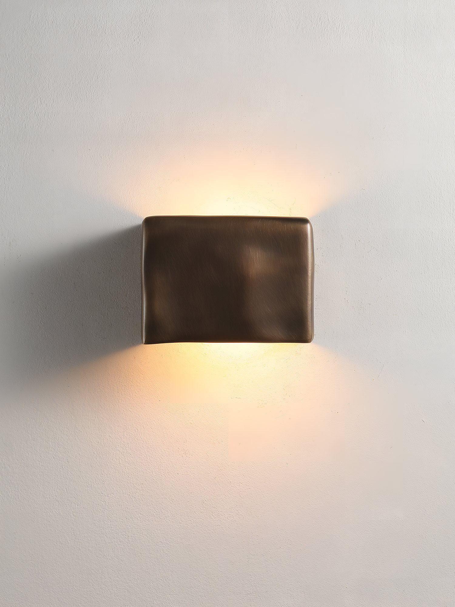 Williston Forge Brass Square Box Shaped Wall Lamp | Wayfair