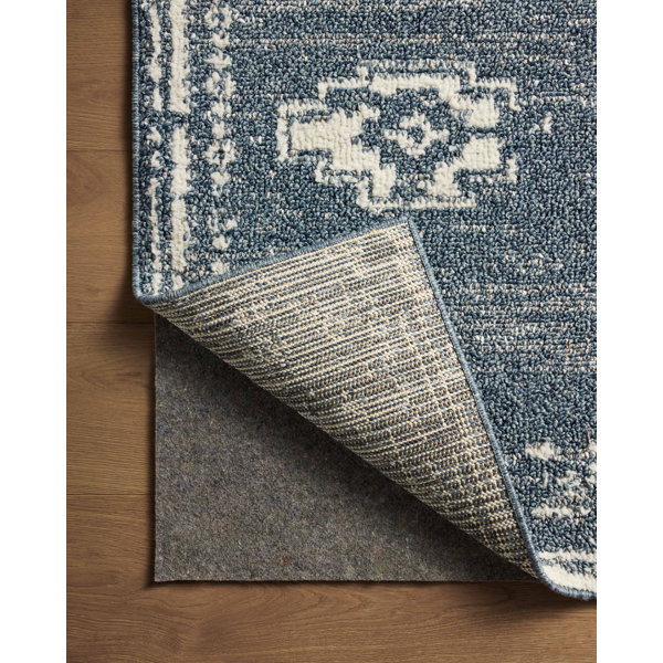Magnolia Home by Joanna Gaines x Loloi Gigi Denim / Ivory Area Rug ...