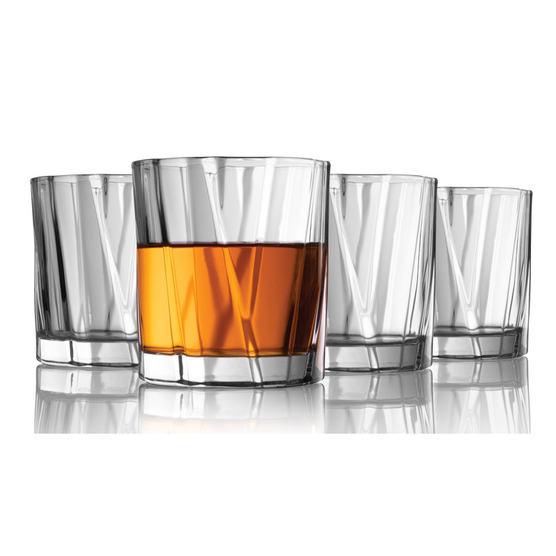 Godinger Silver Art Co Glacier Double Old Fashion Glass, Set Of 4 ...