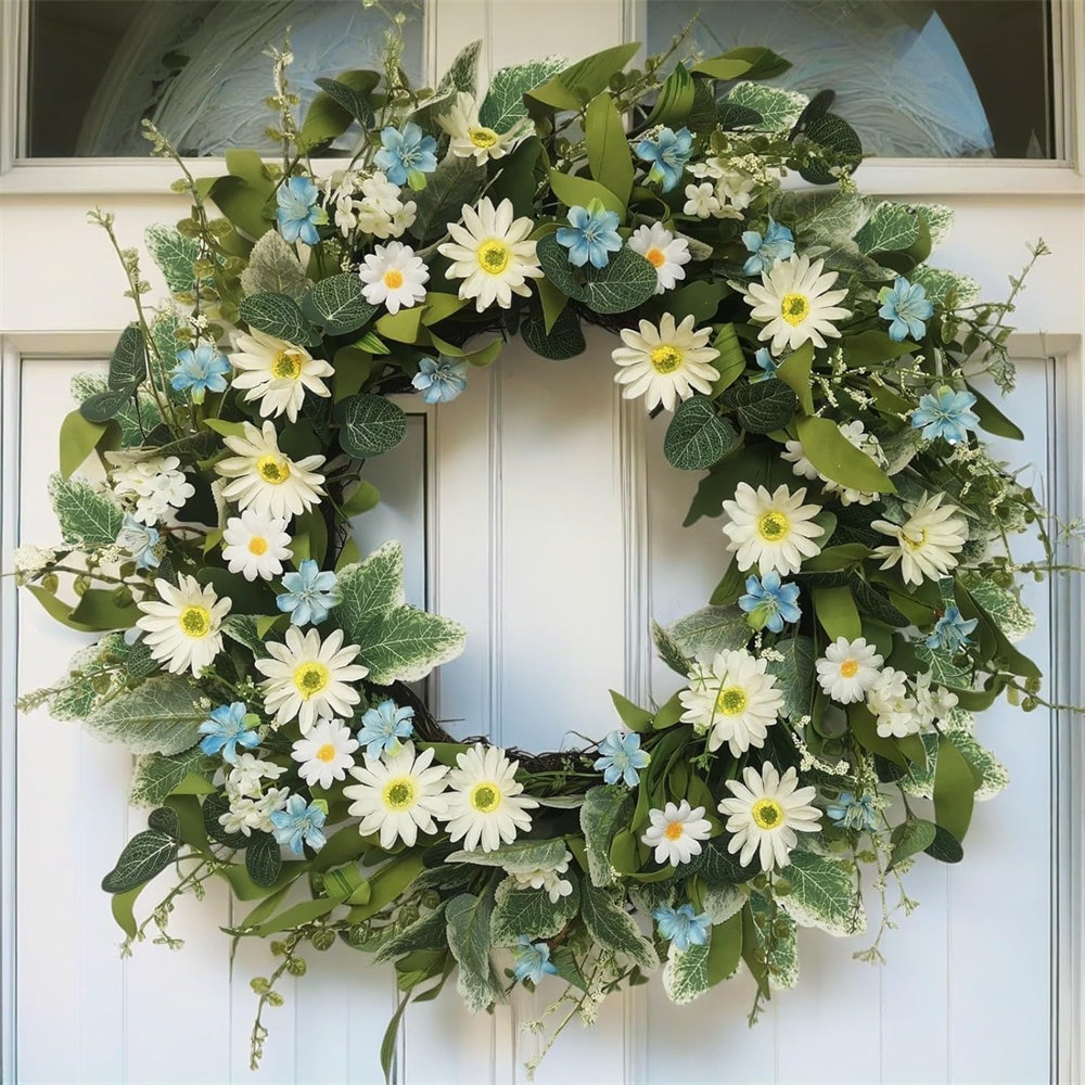 One Allium Way® 24 Inch Wreaths For Front Door, Large Spring Summer ...