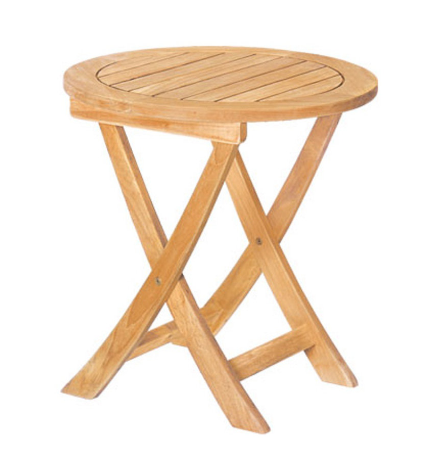 Beachcrest Home Carterville Folding Solid Wood Side Table | Wayfair