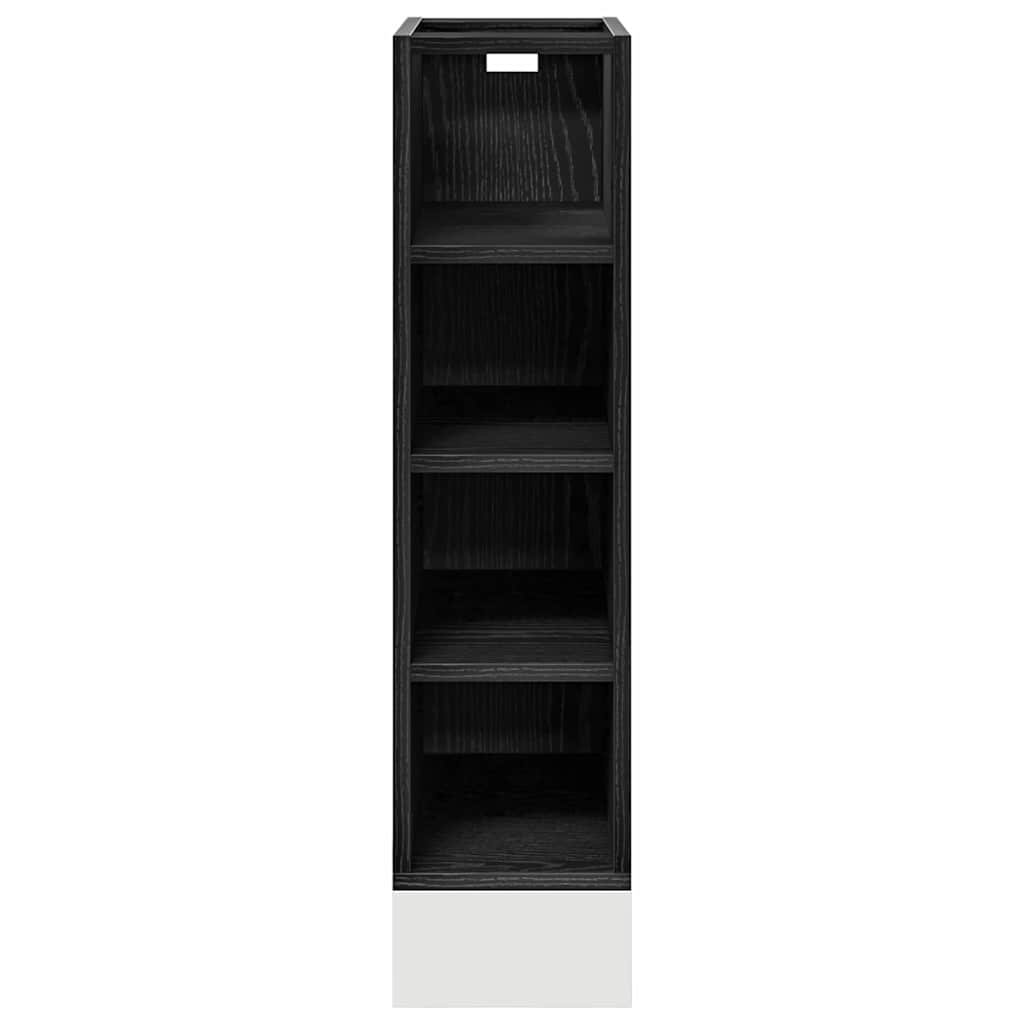 Vidaxl Kitchen Base Cabinet Riga Black Oak 20 X 44.5 X 81.5 Cm ...