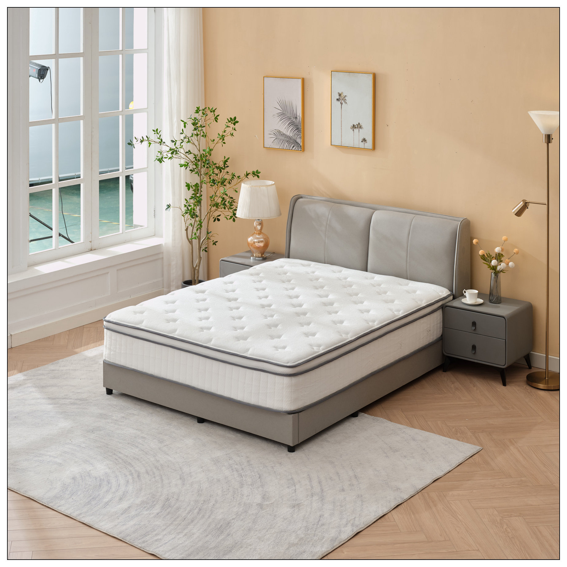 Alwyn Home 12-inch Memory Foam Innerspring Hybrid Mattress | Wayfair
