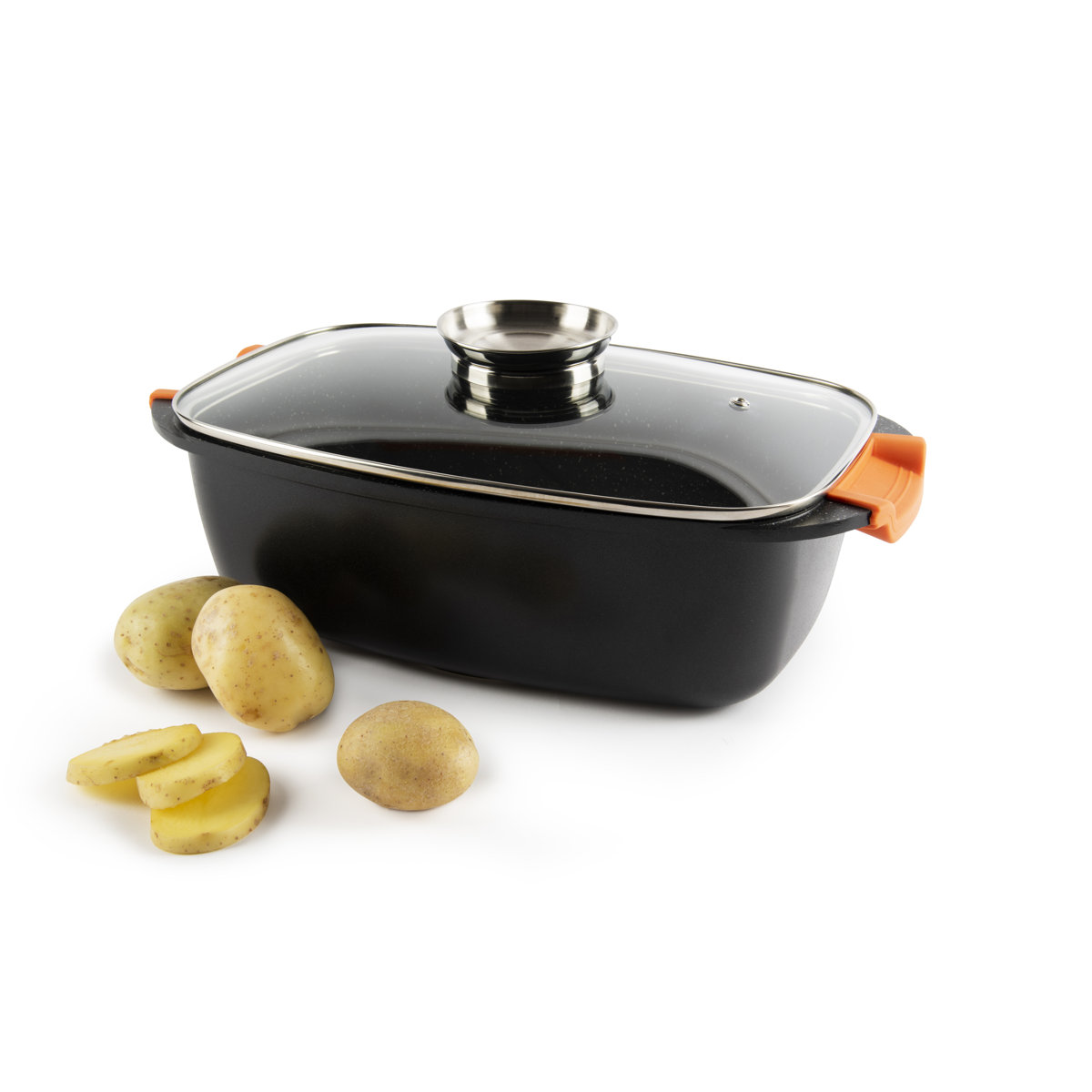 Excelsa oval non-stick saucepan with removabble handles Slow Cook ...