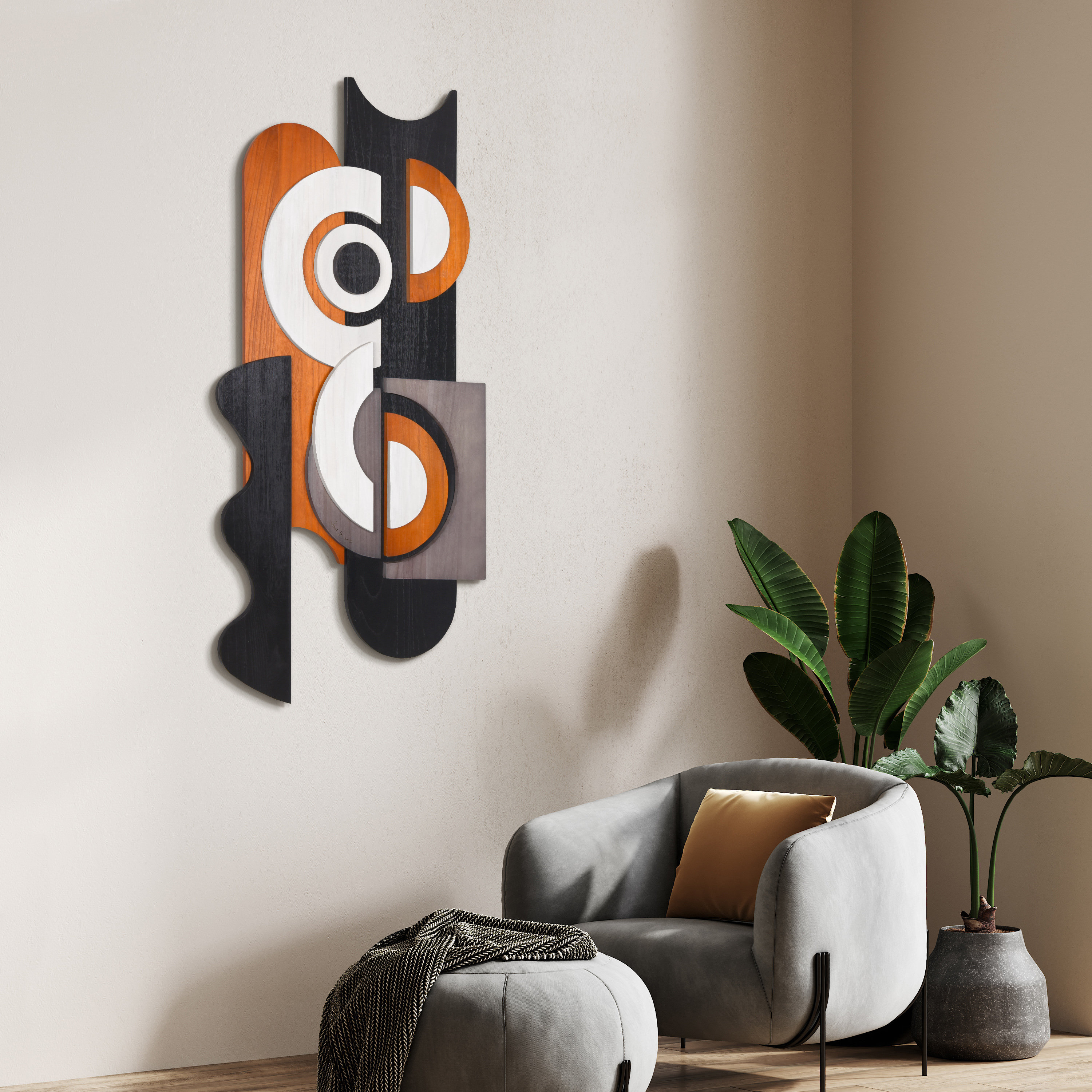 Brayden Studio® "Honeyed Dusk II" Hand Made & Hand Finished Dimensional ...