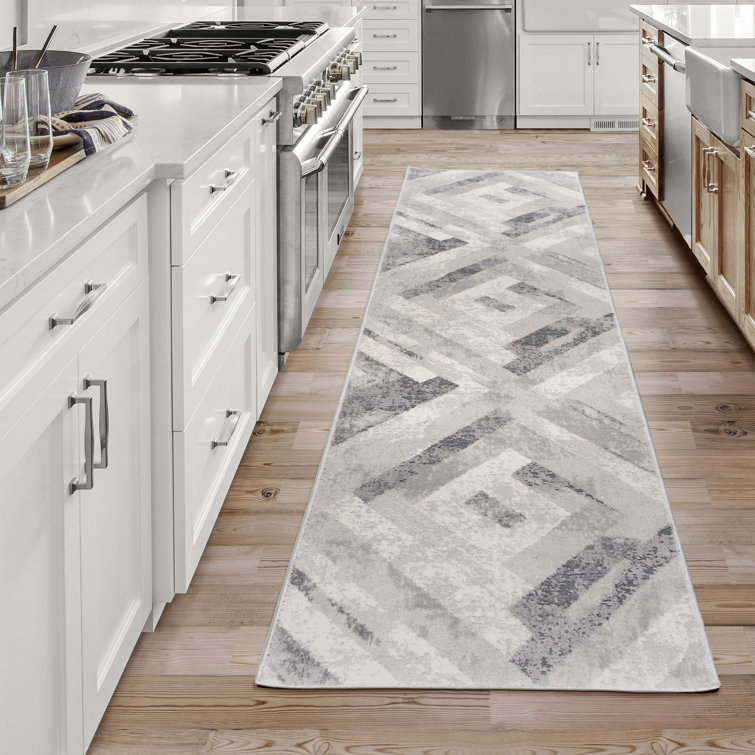 Gertmenian Ethan Soller Grey Modern Geometric Indoor Area Rug - Wayfair ...