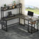 Wrought Studio Steinber L Shaped Desk with Hutch & Monitor Stand, Home ...