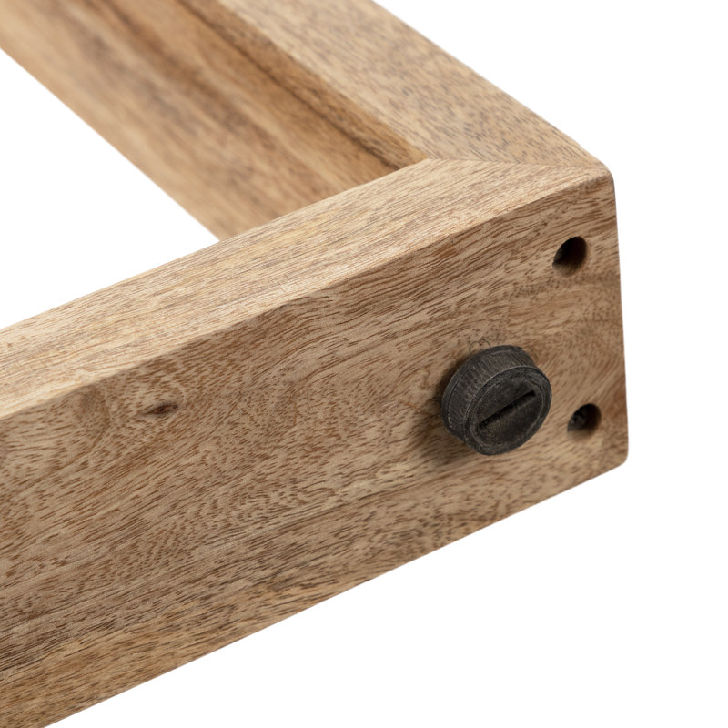 Millwood Pines Cleburn Rectangle Living Room Coffee Table with Solid ...