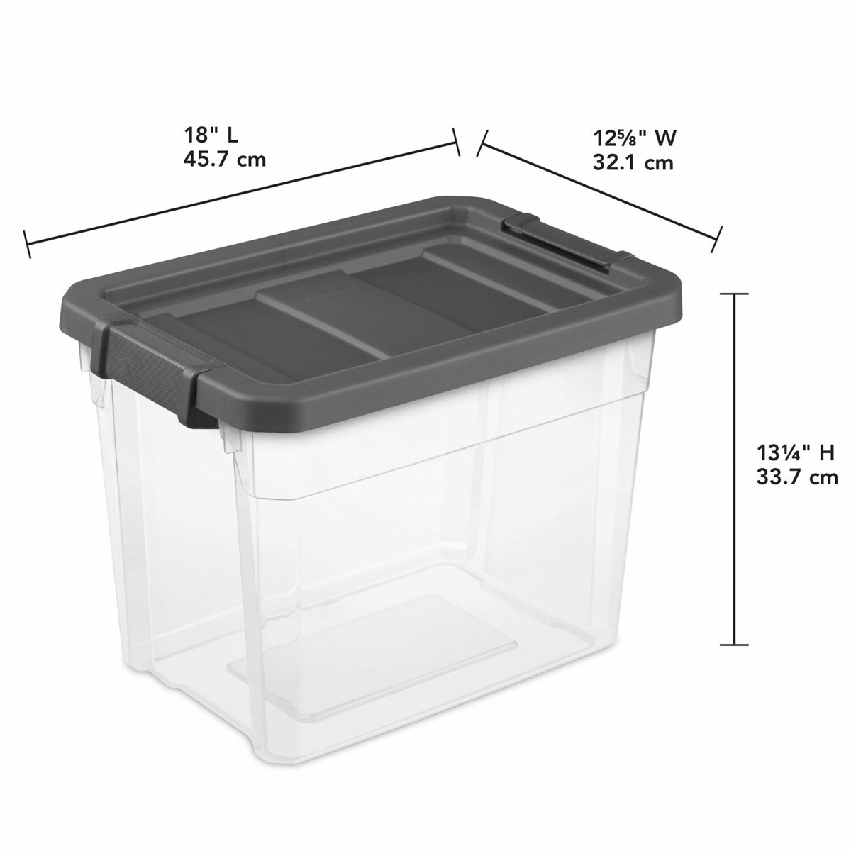 Sterilite Clear Plastic Stacking Storage Containers w/ Lid & Reviews ...