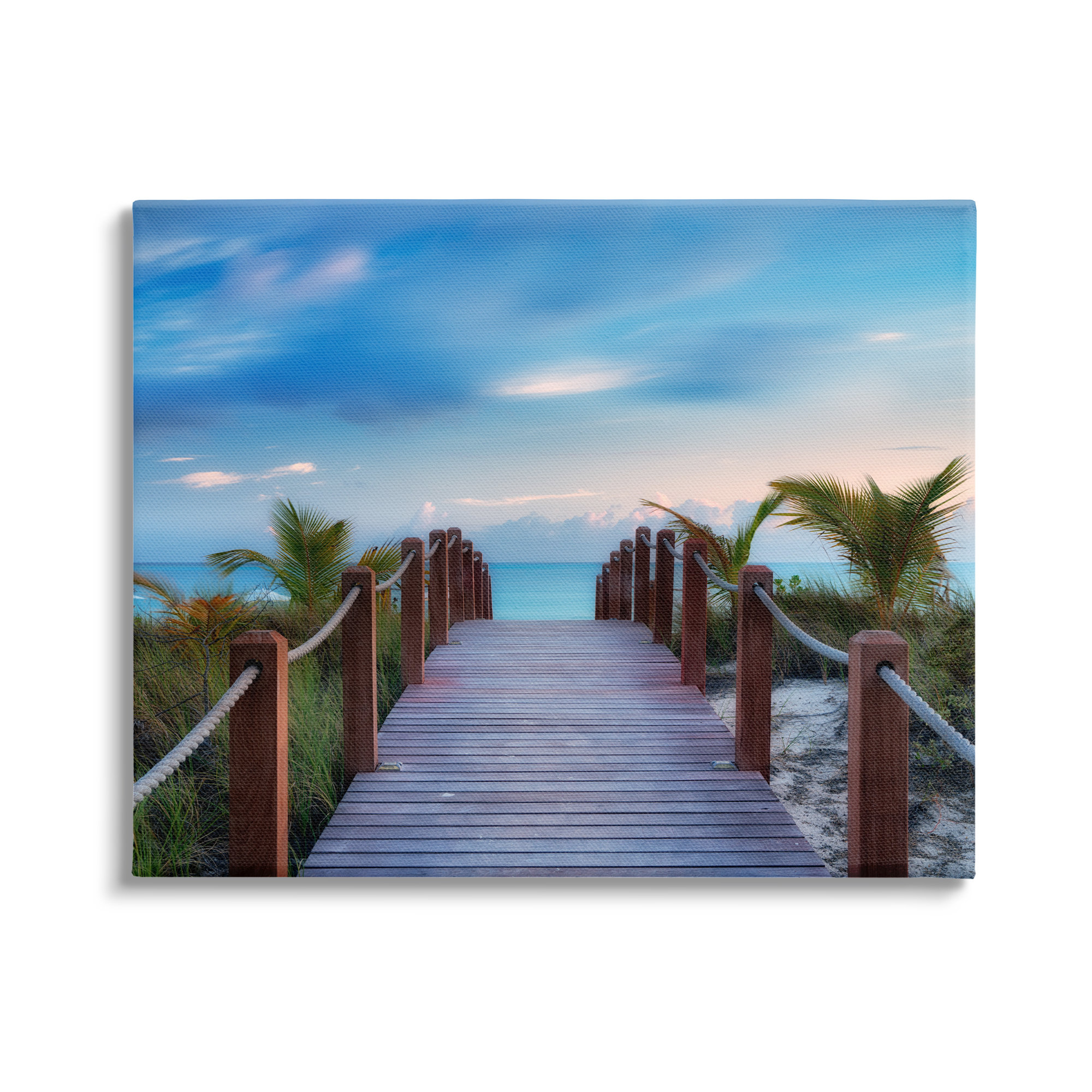 Stupell Industries Tropical Boardwalk Beach Path On Canvas by Dennis ...