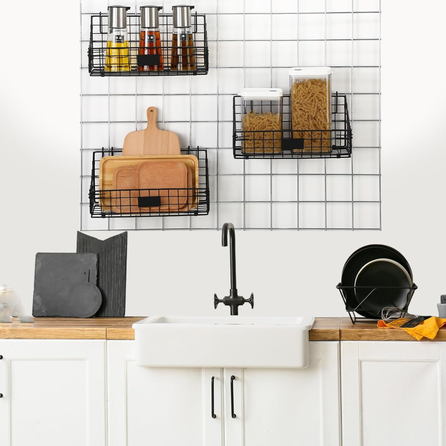 Rebrilliant Metal Mesh Hanging Basket | Wayfair