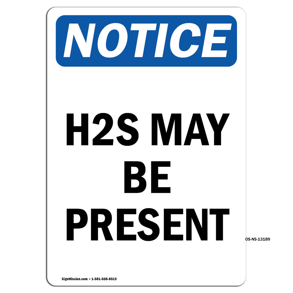 SignMission H2S May Be Present Sign | Wayfair