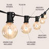 17 Stories 25' Outdoor 25 - Bulb Globe String Light (End to End ...