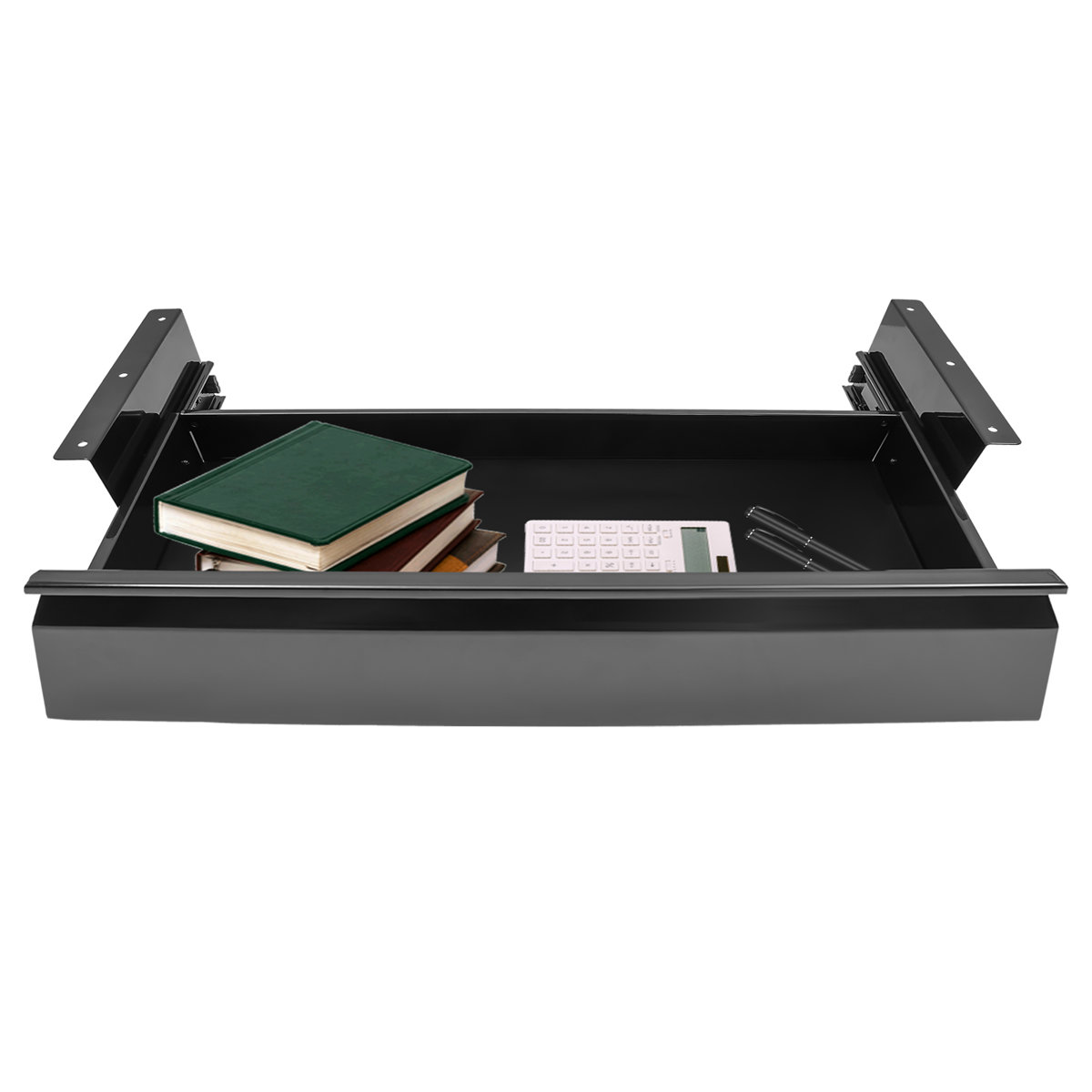 Rebrilliant Under Desk Mounted Sliding Pull-Out Drawer Storage ...