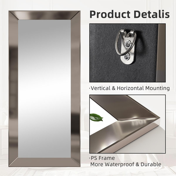 Ebern Designs Gabrielle Rectangle PS Leaning Mirror Wall Mirror with ...