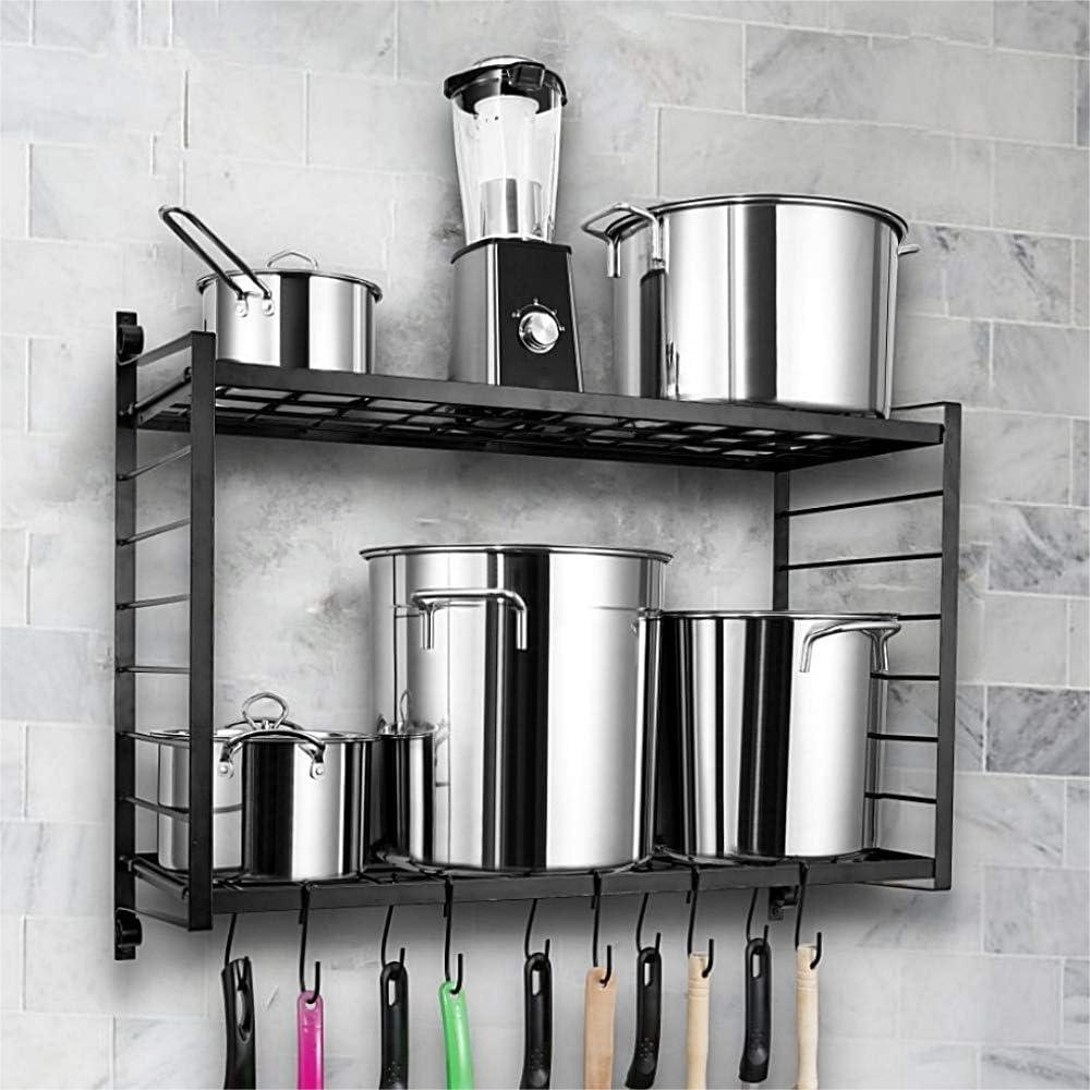 Prep & Savour Metal Rectangle Wall Mounted Pot Rack | Wayfair