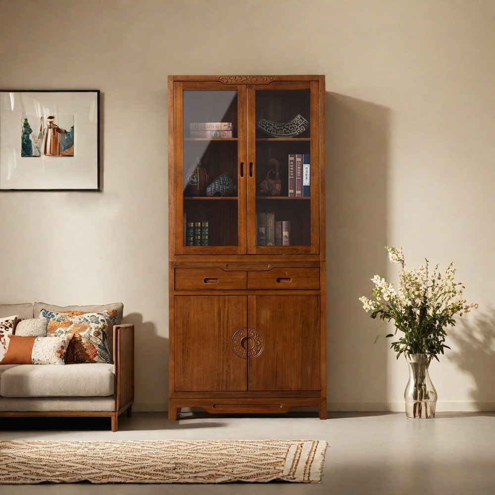 Kaoloupin Modern Chinese Style Bookcase | Wayfair