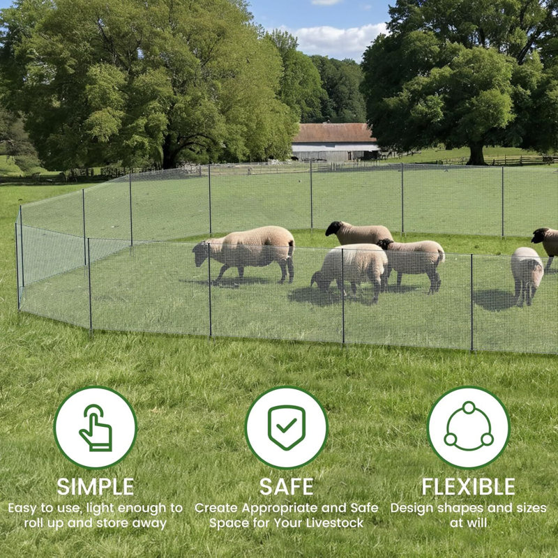 ShangQuan WuLiu Non Electric Fence Netting, Portable Movable Livestock ...