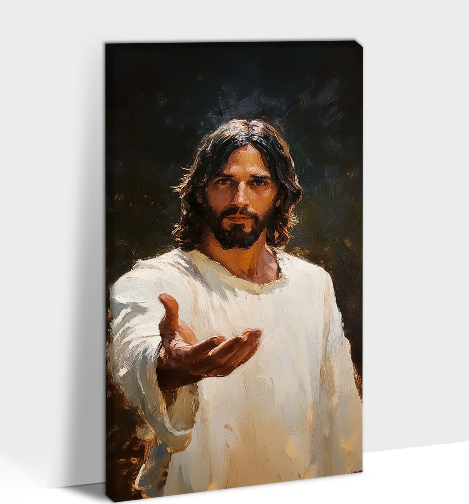 The Holiday Aisle® Large Jesus Canvas Wall Art - Elegant Jesus Pictures ...