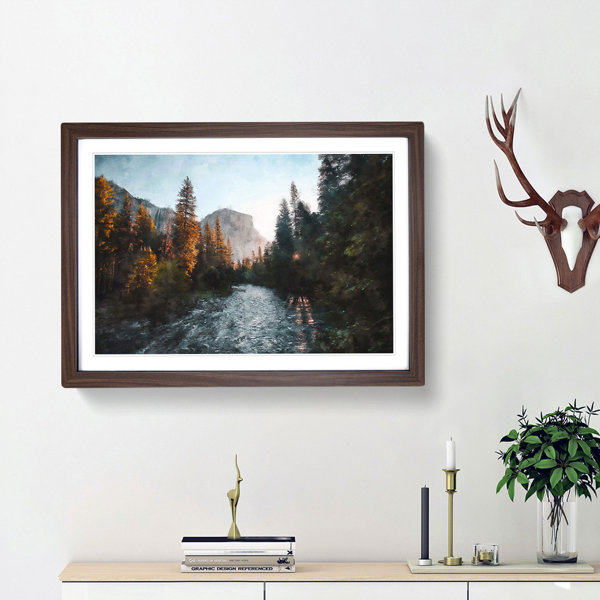 East Urban Home Yosemite Valley Sunrise - Picture Frame Painting Print ...