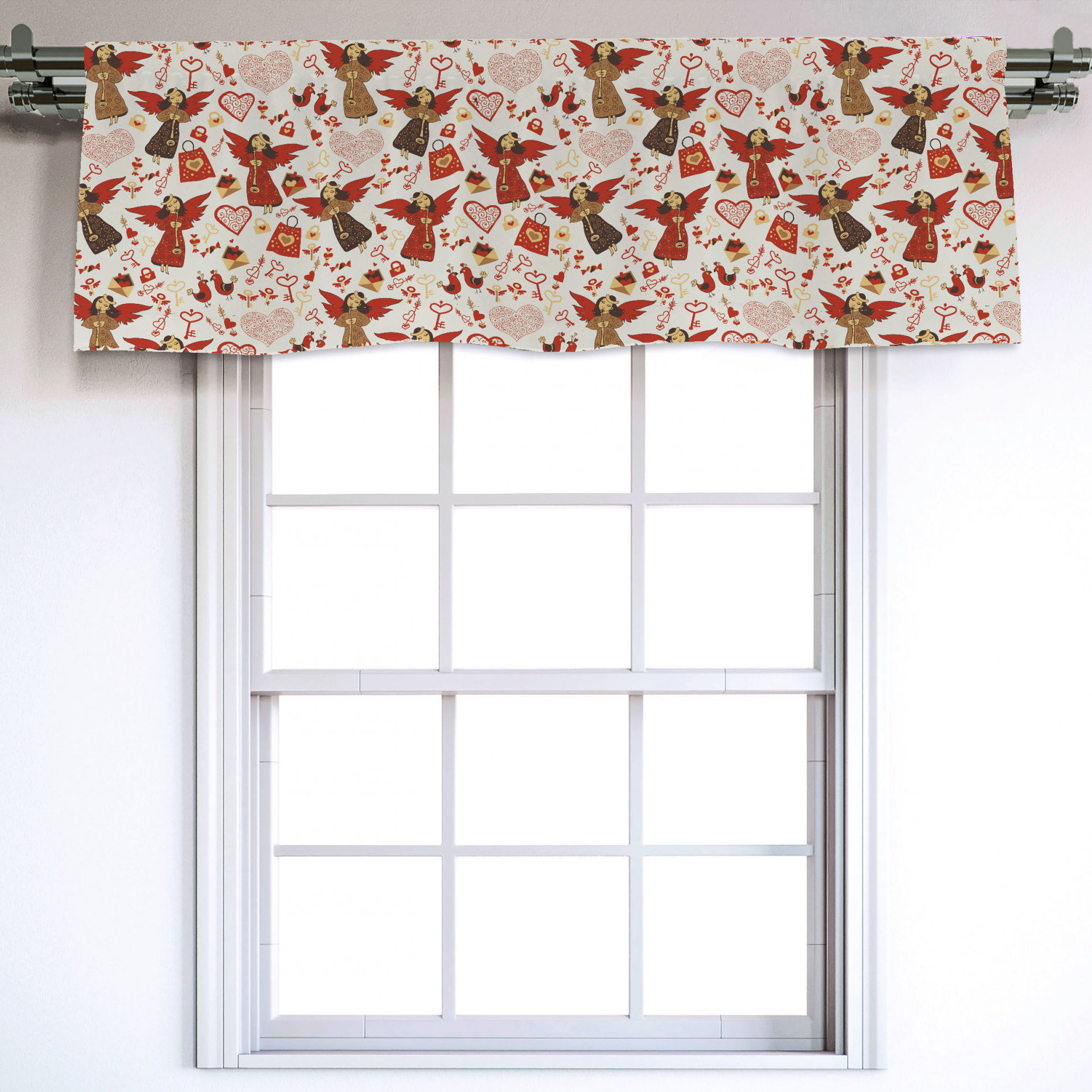 East Urban Home Angel 54" Window Valance | Wayfair