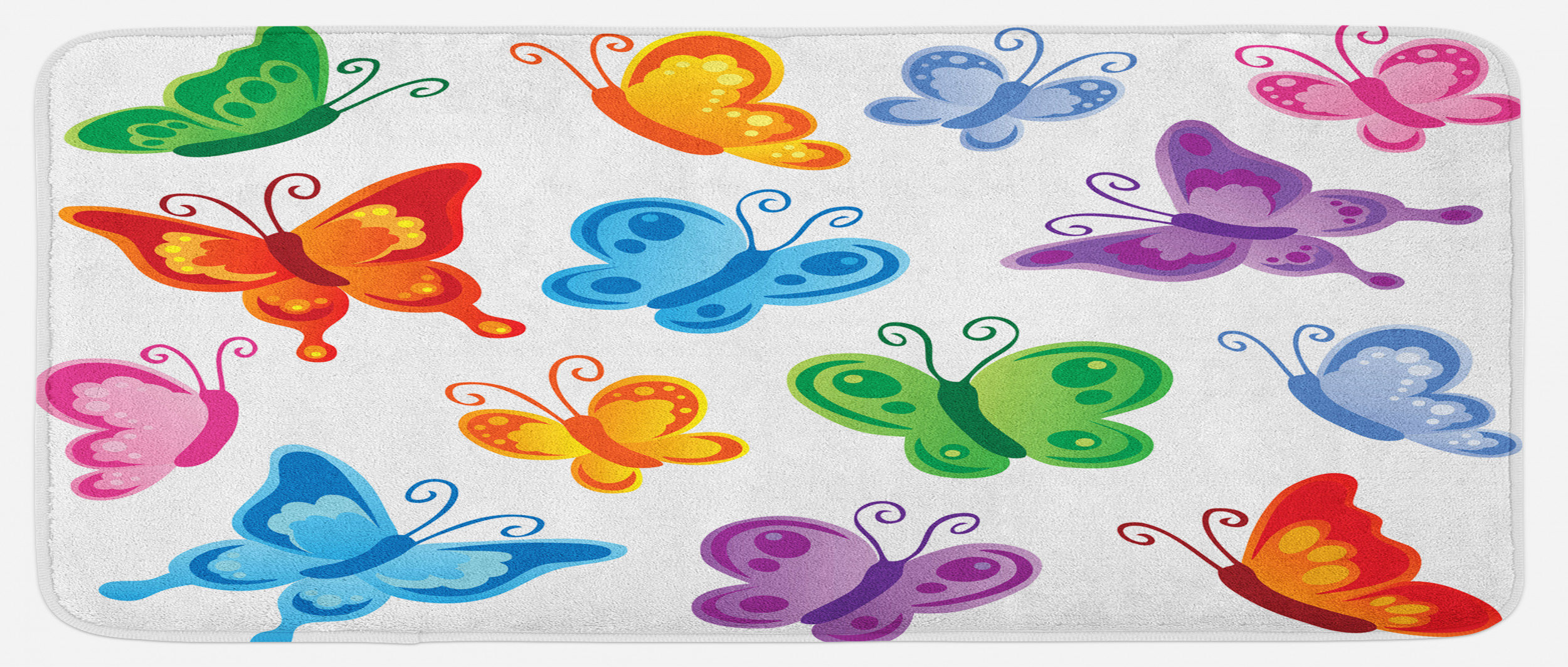 East Urban Home Butterfly Kitchen Mat | Wayfair