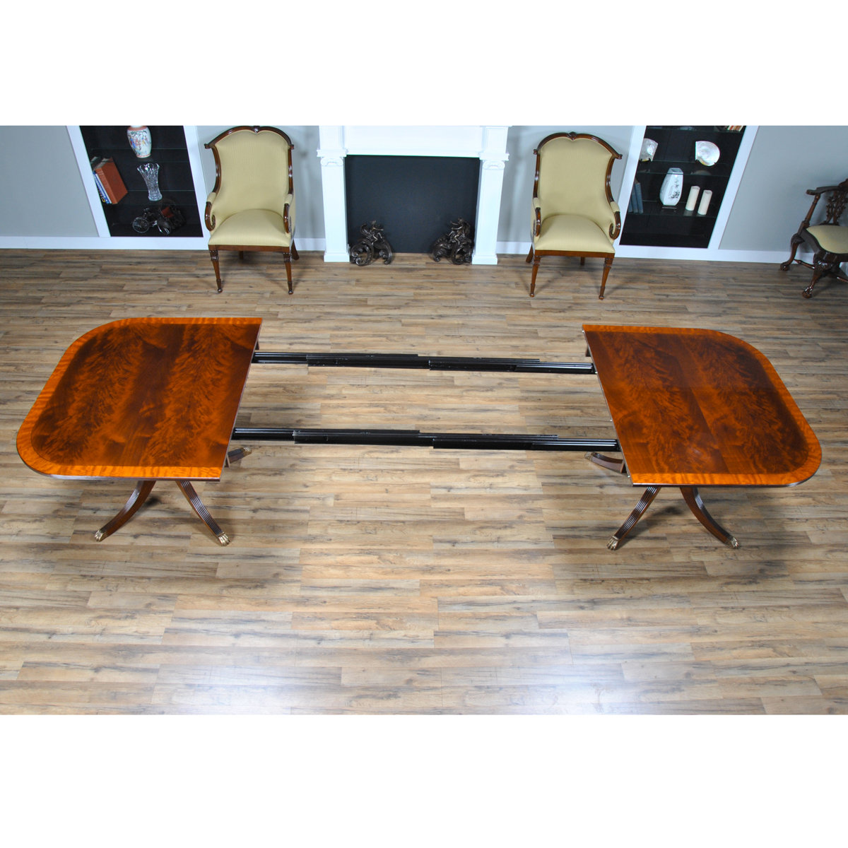Niagara Mahogany Solid Wood Dining Table | Wayfair