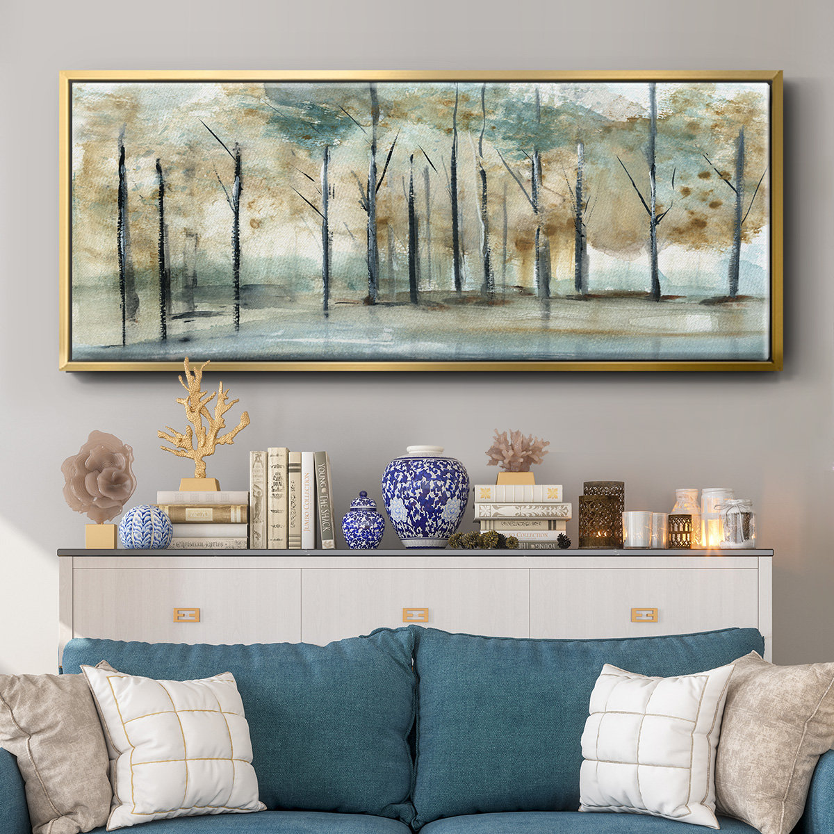 Wexford Home Debruce Light- Framed Canvas | Wayfair