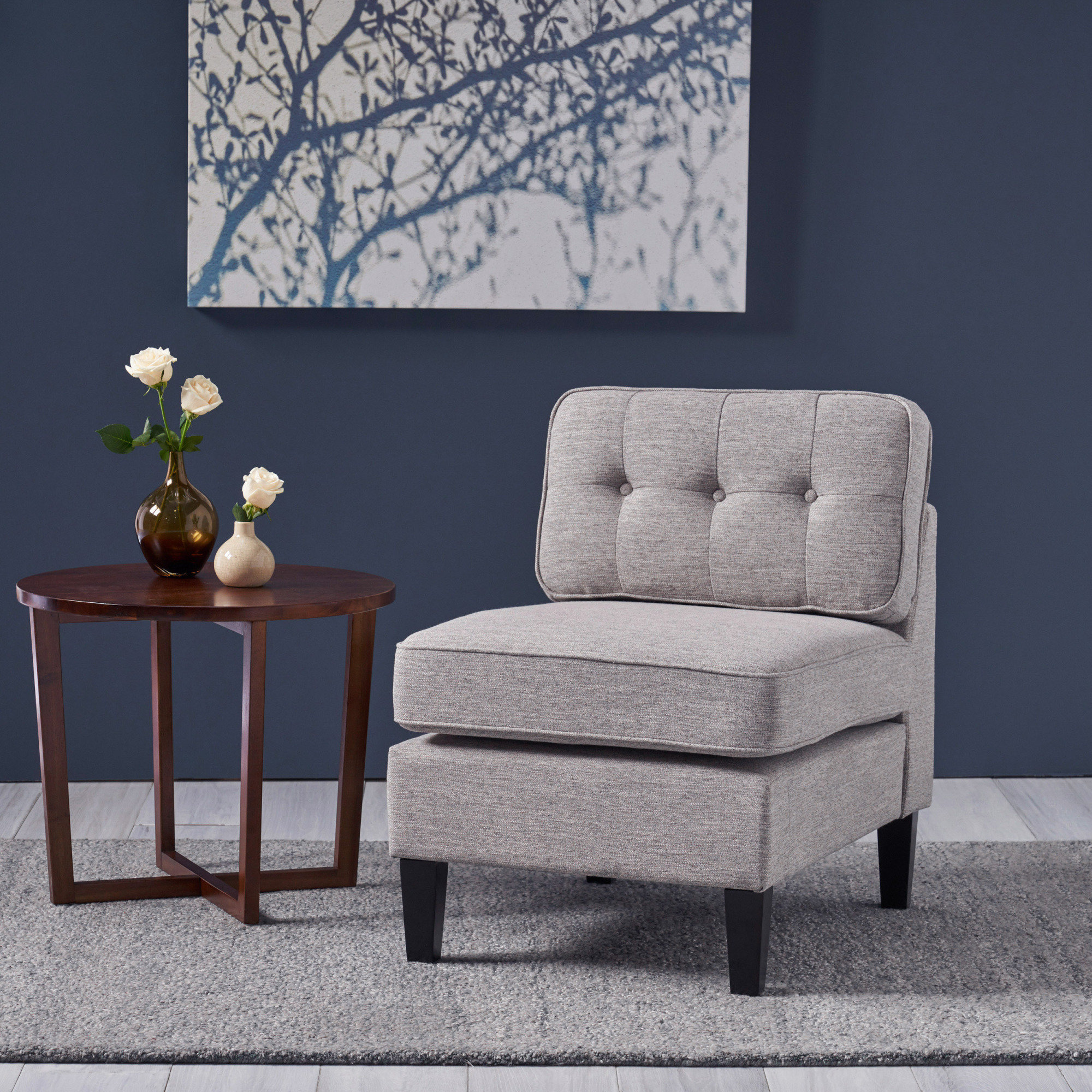 Latitude Run® Compact And Elegant Tufted Backrest Single Sofa | Wayfair