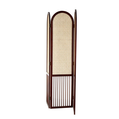 Beachcrest Home™ Borchardt 47.6" W x 55.1" H 3 - Panel Bamboo/Rattan ...
