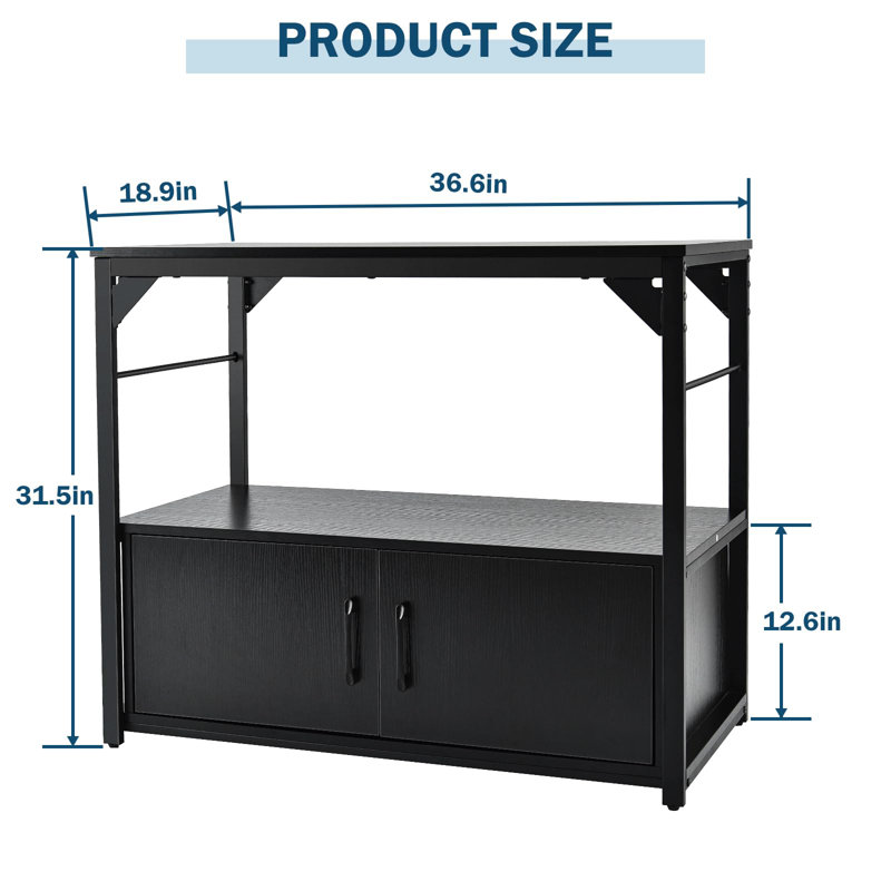 Tucker Murphy Pet™ 40 Gallon Fish Tank Stand Metal Frame Aquarium Stand ...