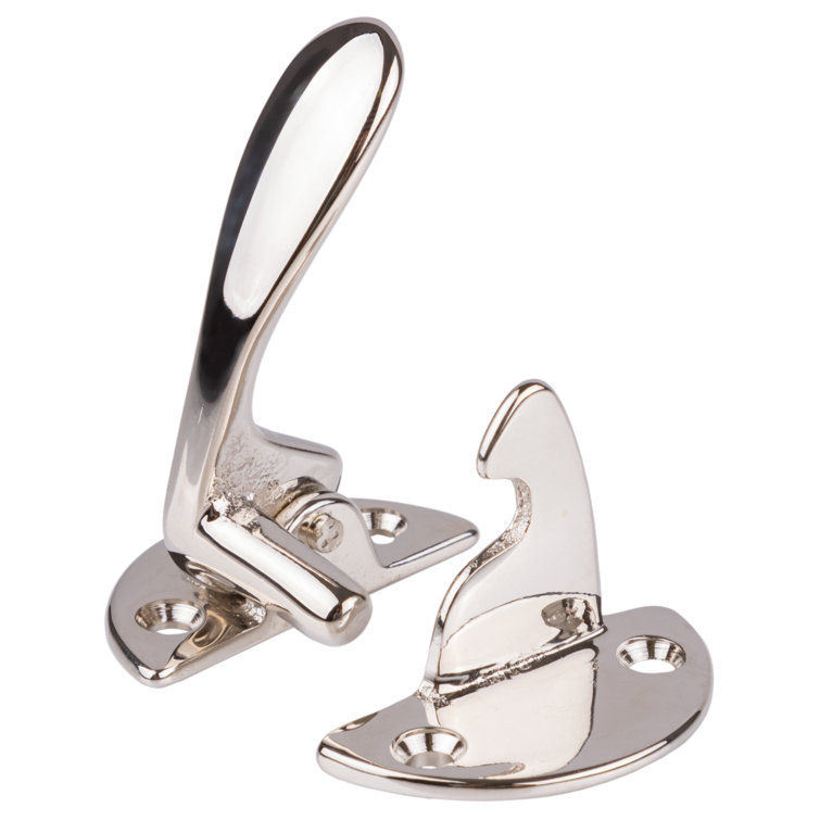 UNIQANTIQ HARDWARE SUPPLY Nickel Right Flush Cabinet or Cupboard Lever ...