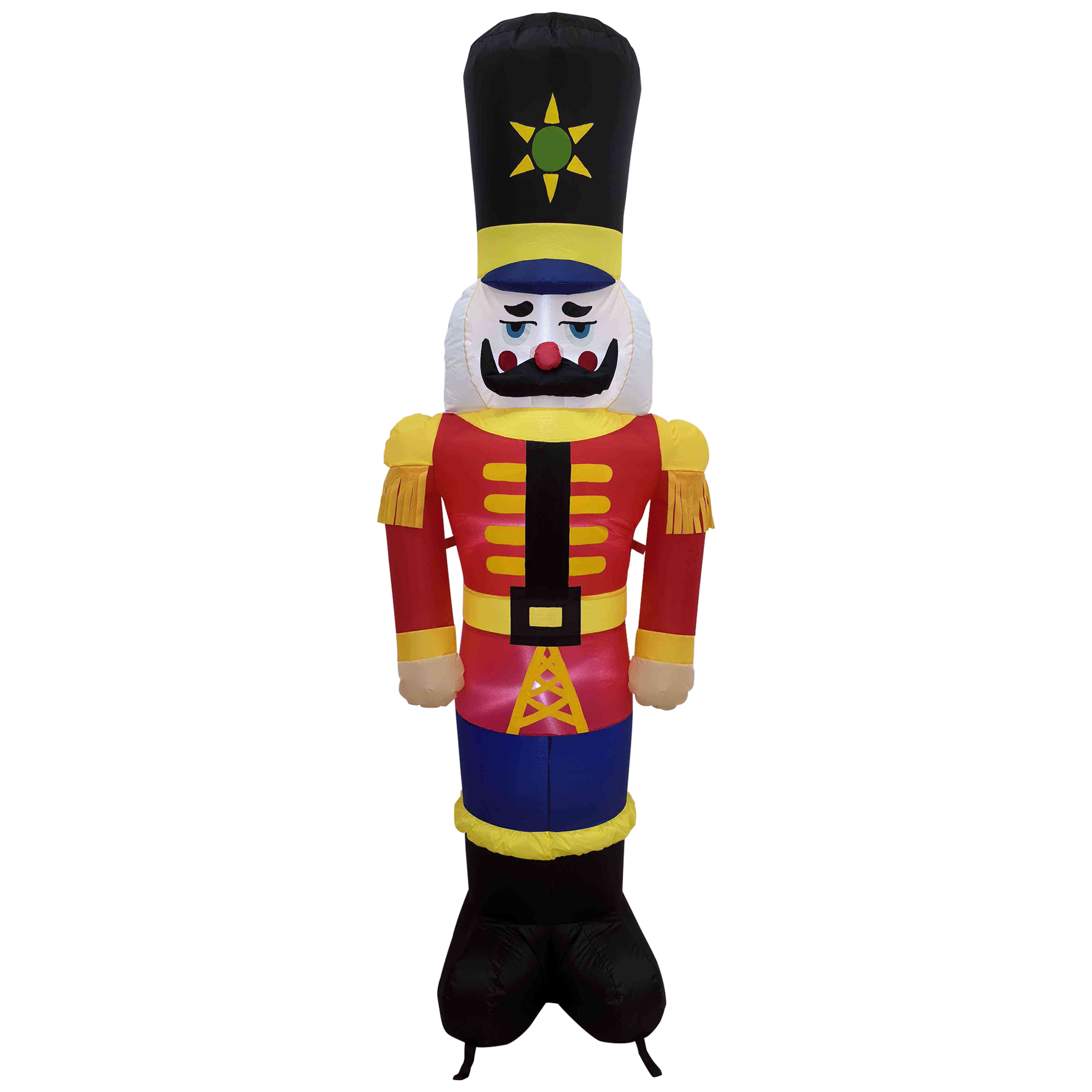 Northlight Seasonal Lighted Inflatable Nutcracker Soldier Outdoor ...