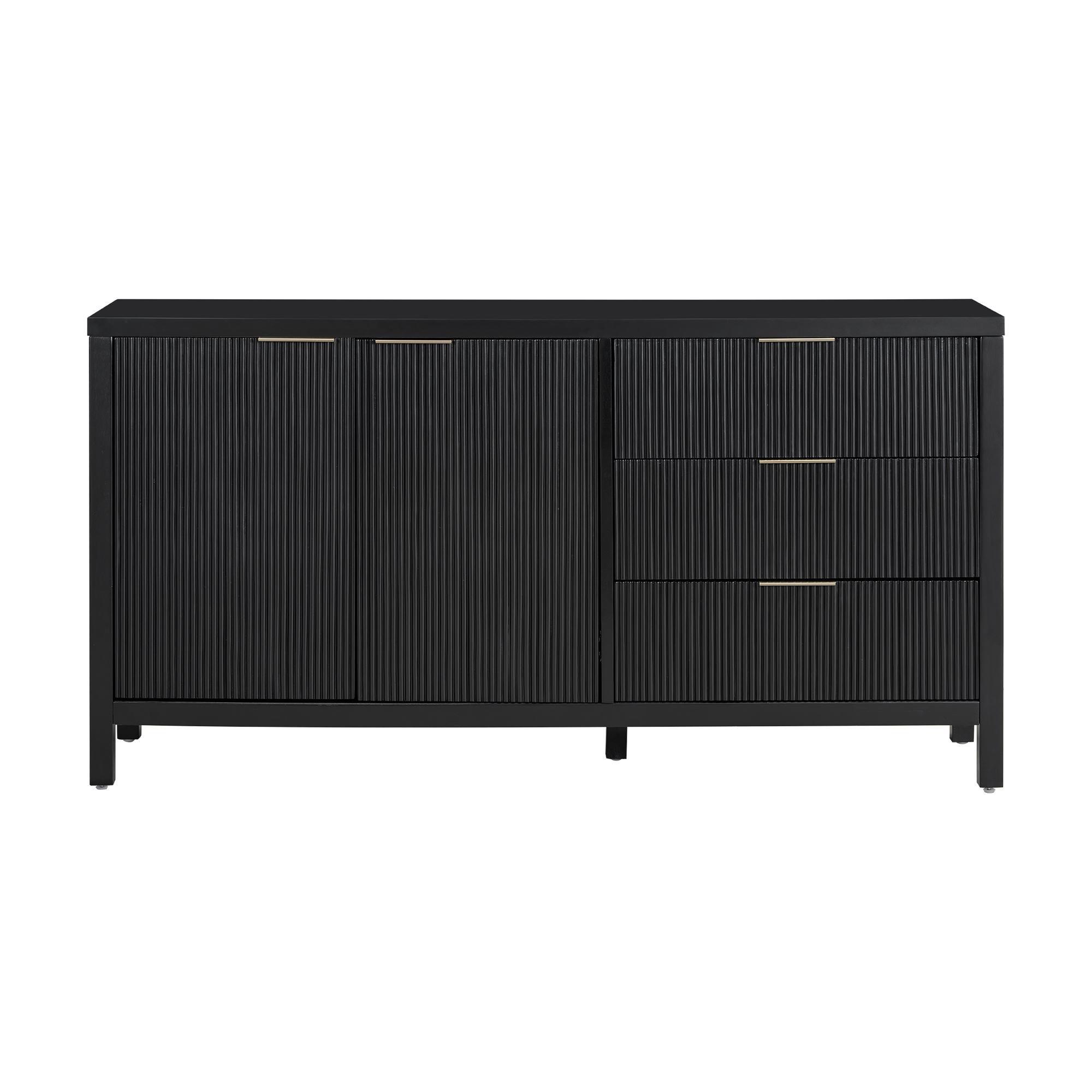 Latitude Run® Aminatou 60‘’W Buffet Cabinet Sideboard With 3 Drawers ...