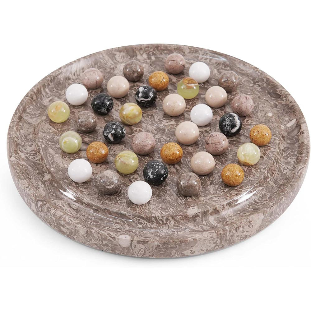 Artreestry Radicaln Marble Solitaire Board Game With 42 Marble Balls ...
